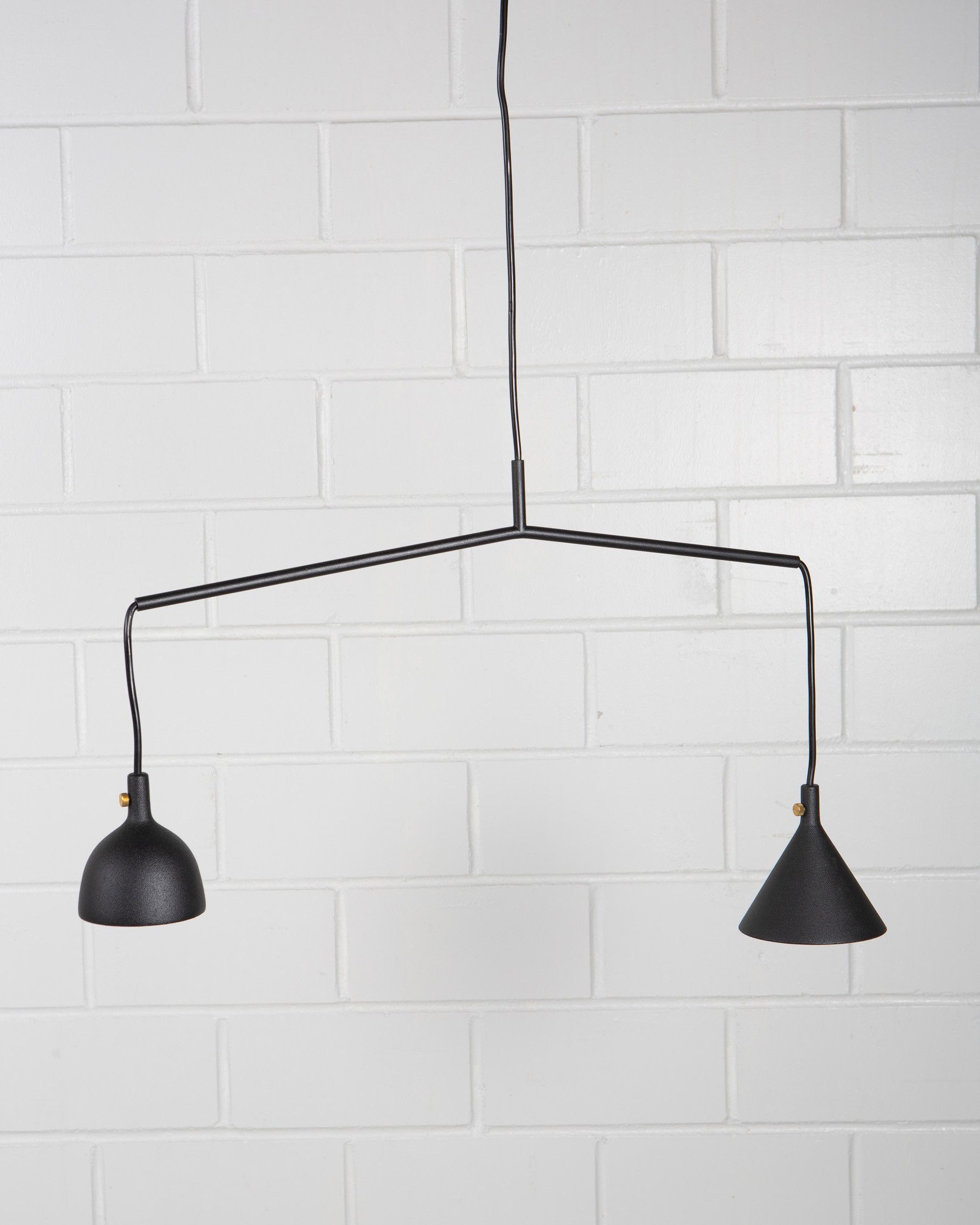 Cast pendant, Shape 4, black | Franckly