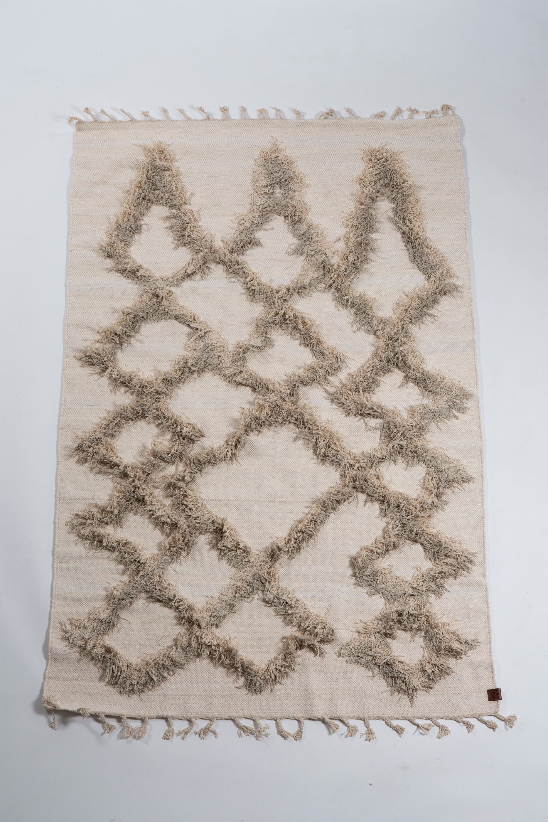 Tie rug 140 x 200 cm, grey | Franckly