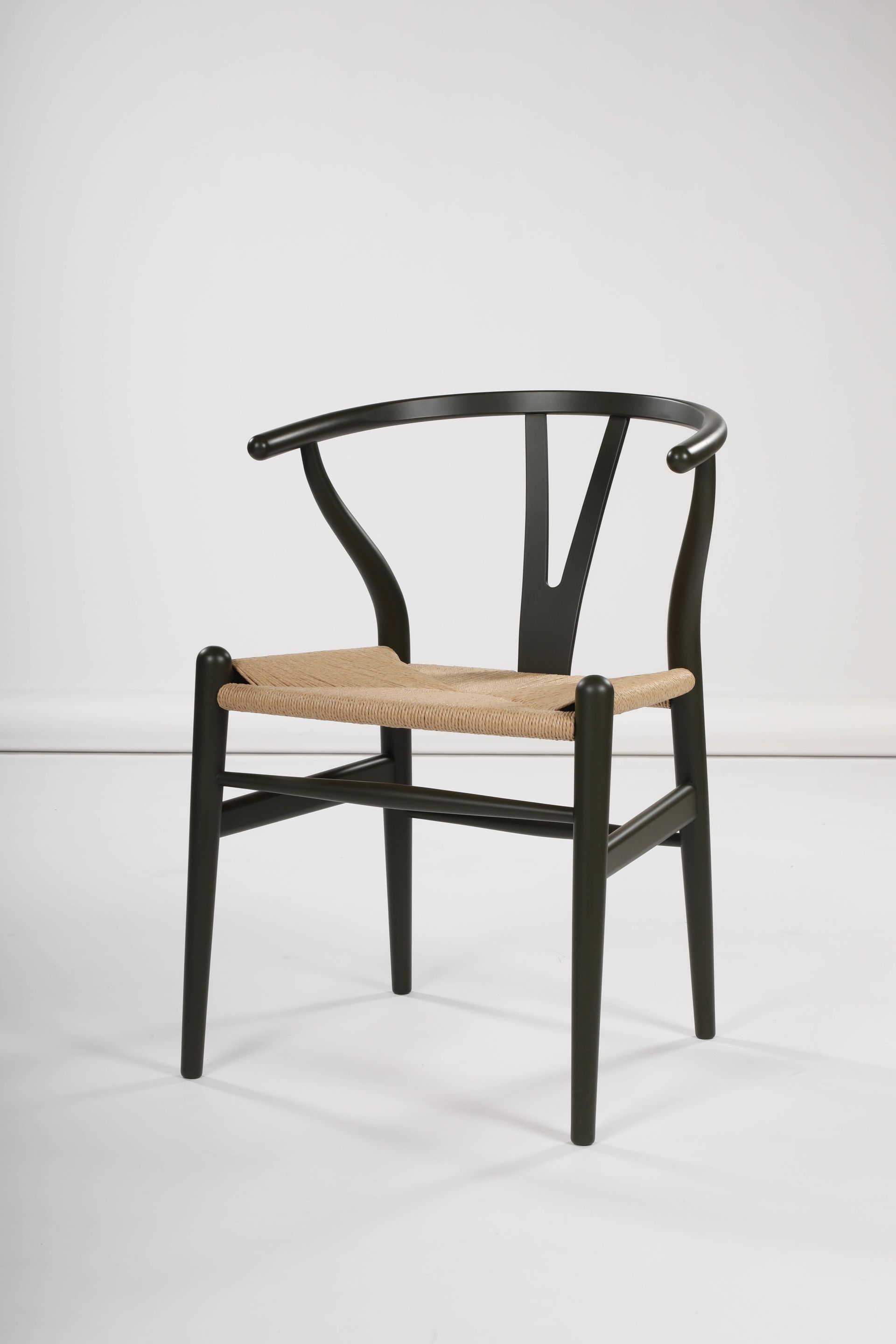 CH24 Wishbone chair, soft seaweed - natural cord | Franckly