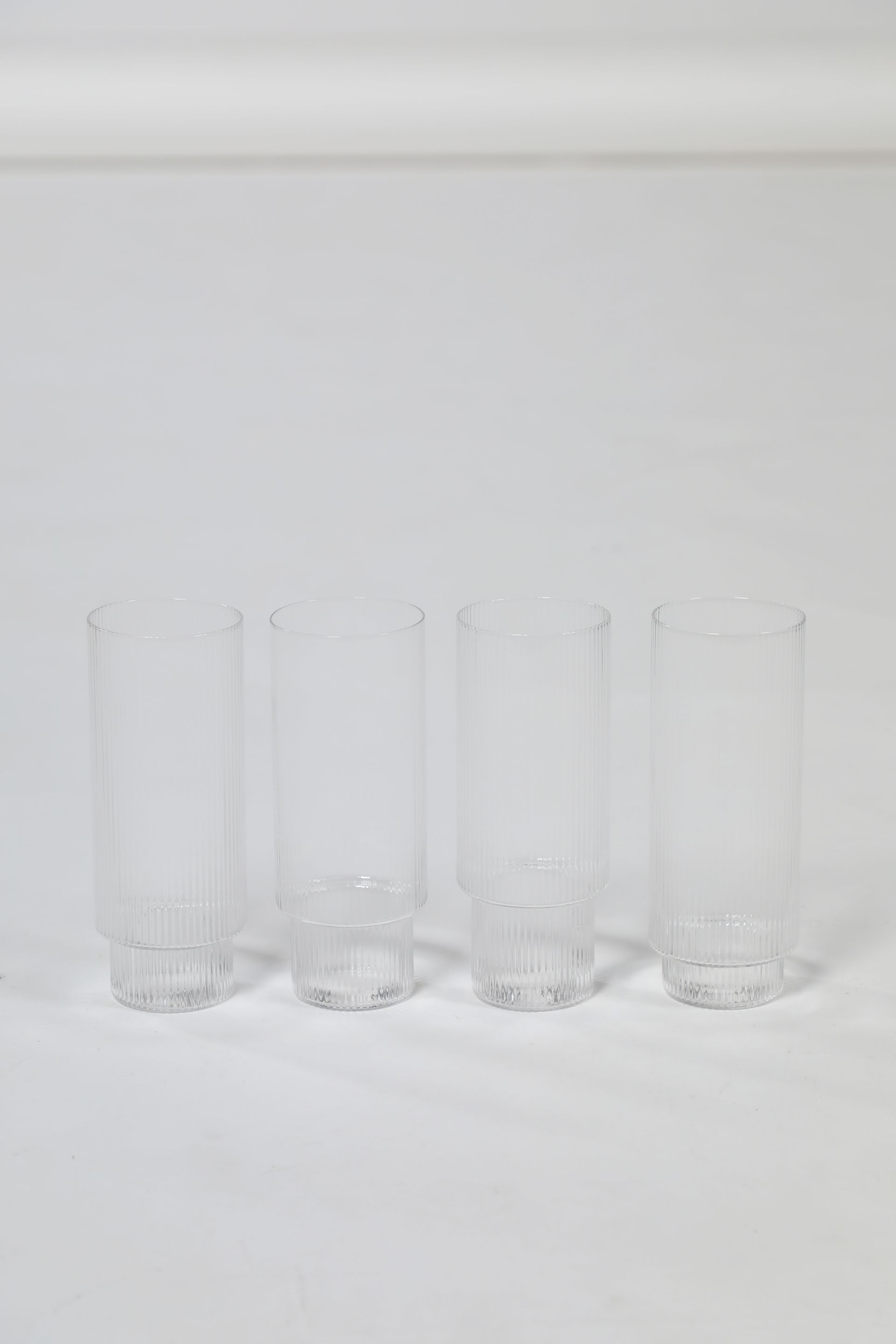 Ripple glass, long, clear | Franckly